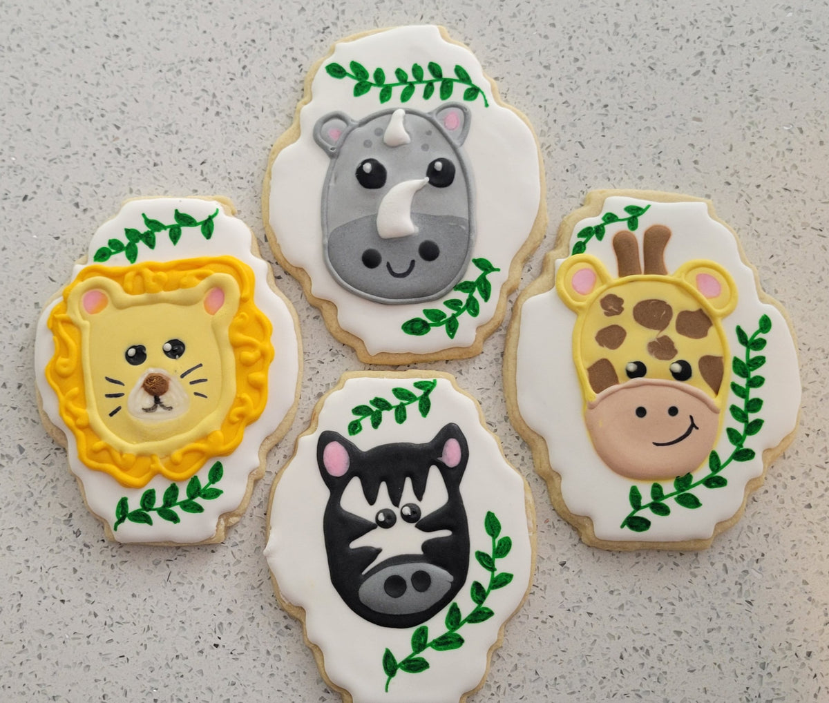Custom Decorated Cookies - Baby Theme - Zoo Animals – 2 Sisters ...